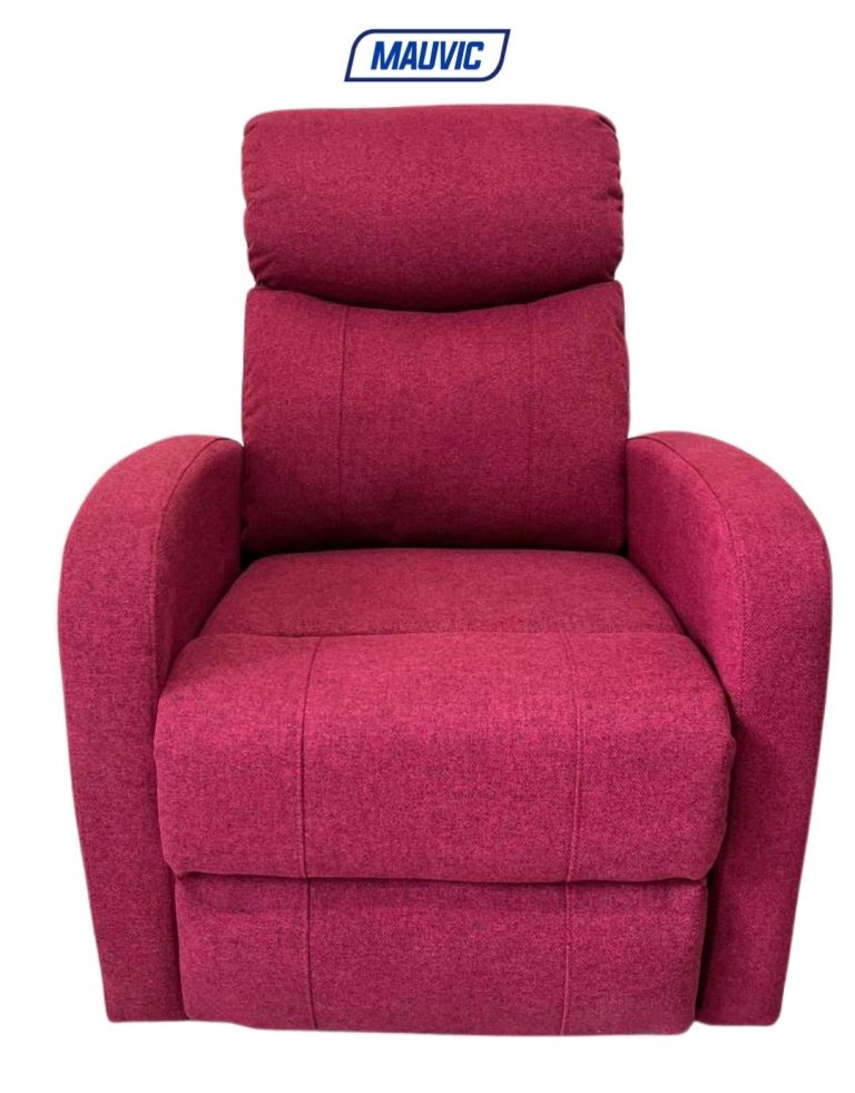 Sillón reclinable Bergere | Color Rojo rubí | Individual - Mauvic ...